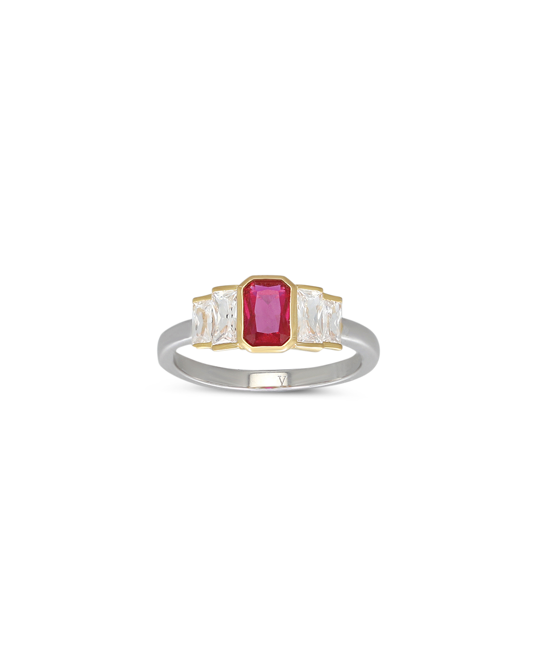 Isla Red Ring | Art Deco Jewellery | V by Laura Vann